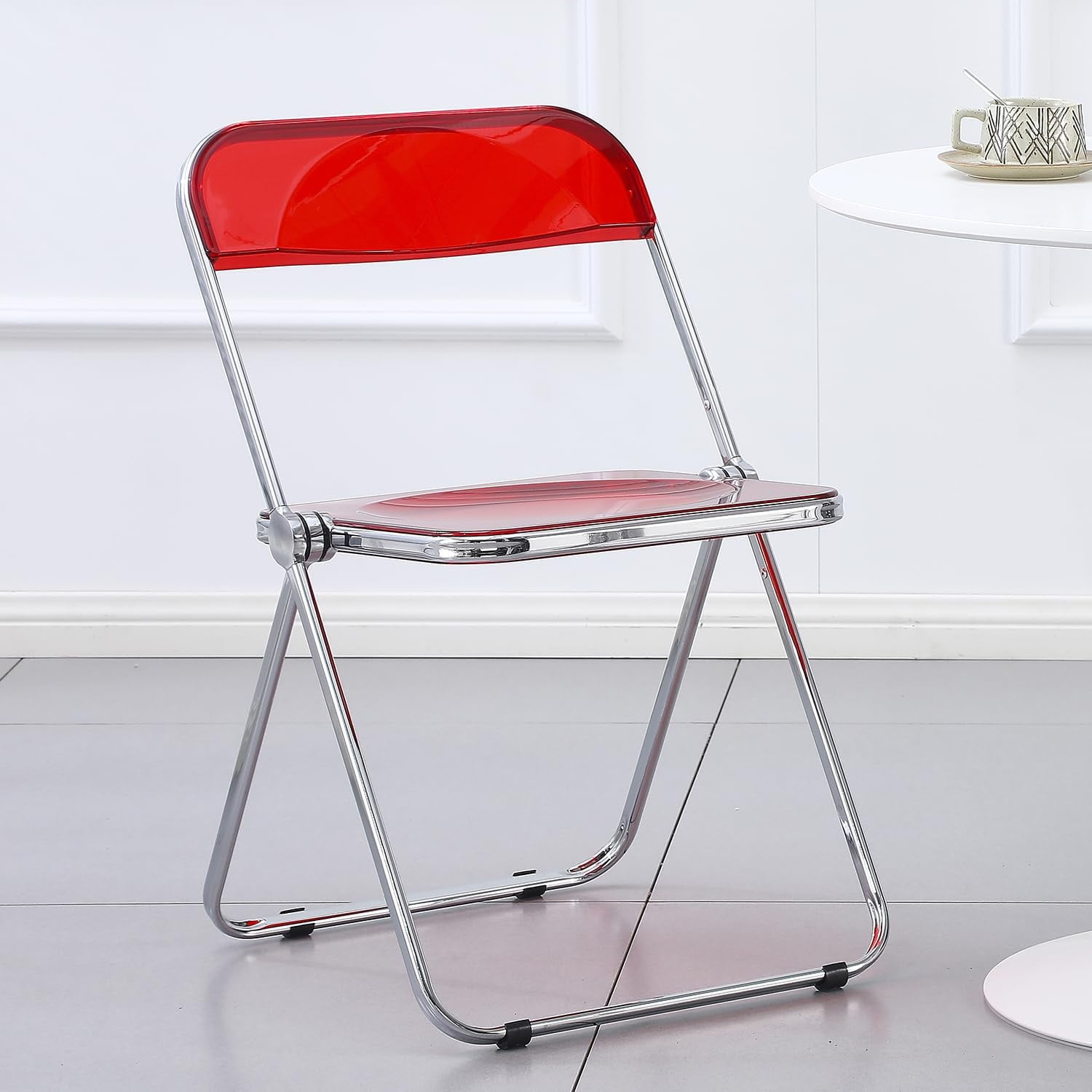 Luxury Modern Acrylic Folding Chair Transparent Chairs-Ghost Stackable ...