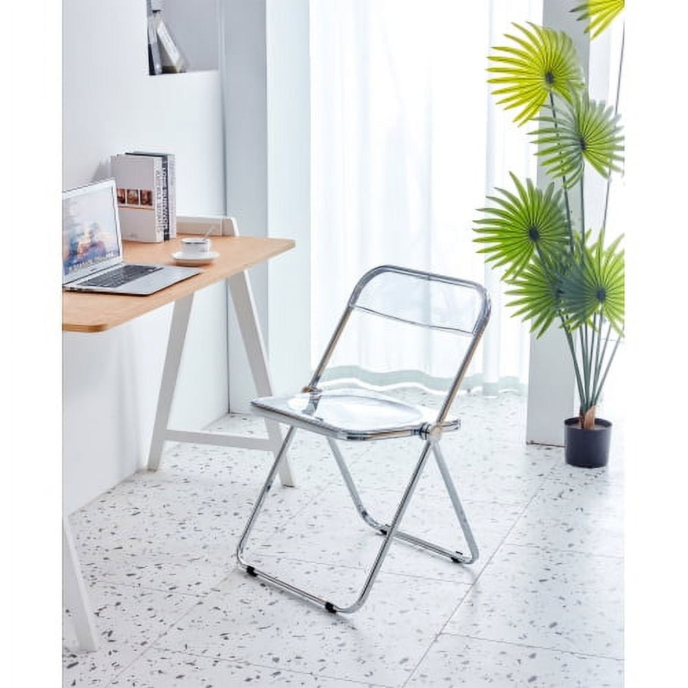 Luxury Modern Acrylic Folding Chairs, Transparent Clear Folding Chair ...