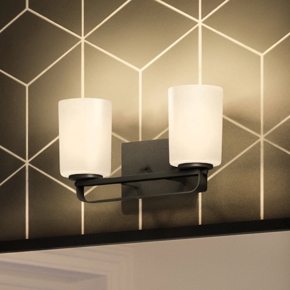 Luxury Modern Bath Light, 7.625H x 13.625W, with Modern Farmhouse Style ...
