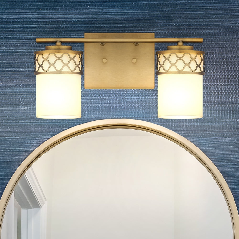 Luxury Modern Bath Light, Medium Size: 7.5''H x 15''W, with Glam Style ...