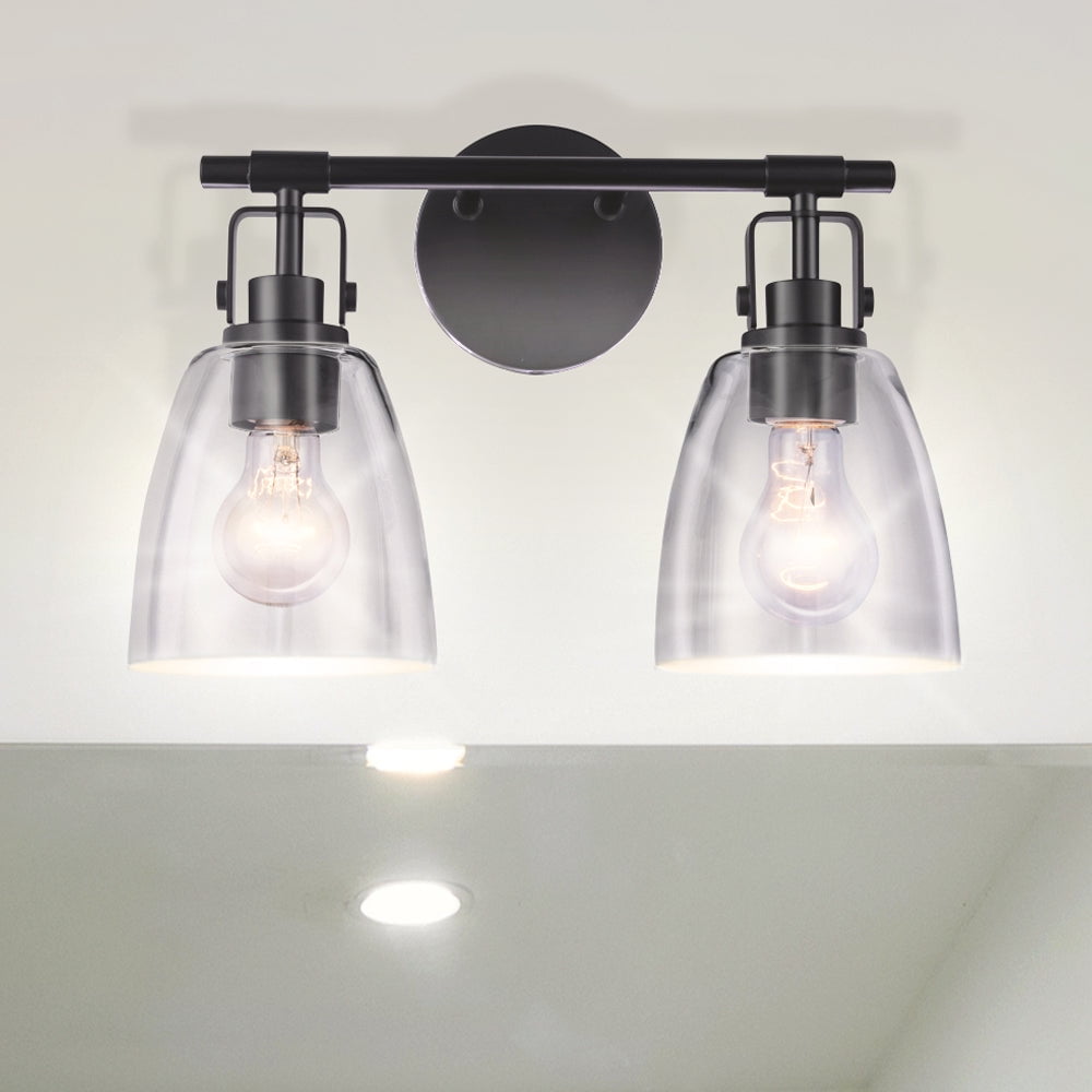 Luxury Modern Farmhouse Bath Light, Matte Black, ULB2370 - Walmart.com