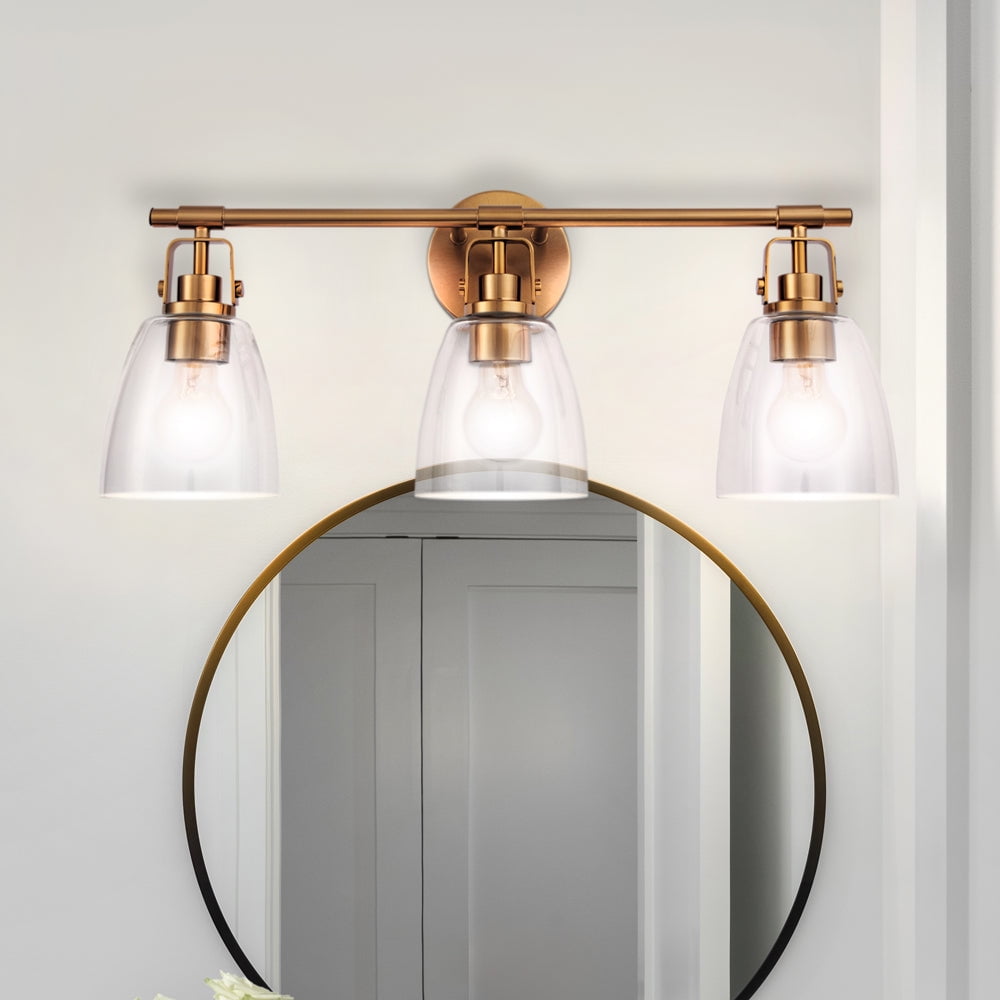 Luxury Modern Farmhouse Bath Light, Satin Gold, ULB2373 - Walmart.com