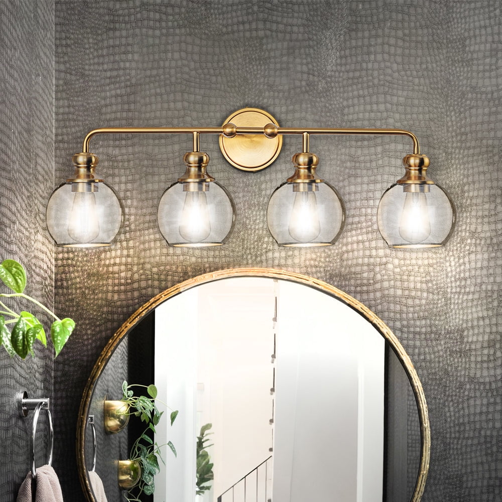 Luxury Modern Farmhouse Bath Light, Satin Gold, ULB2413 - Walmart.com