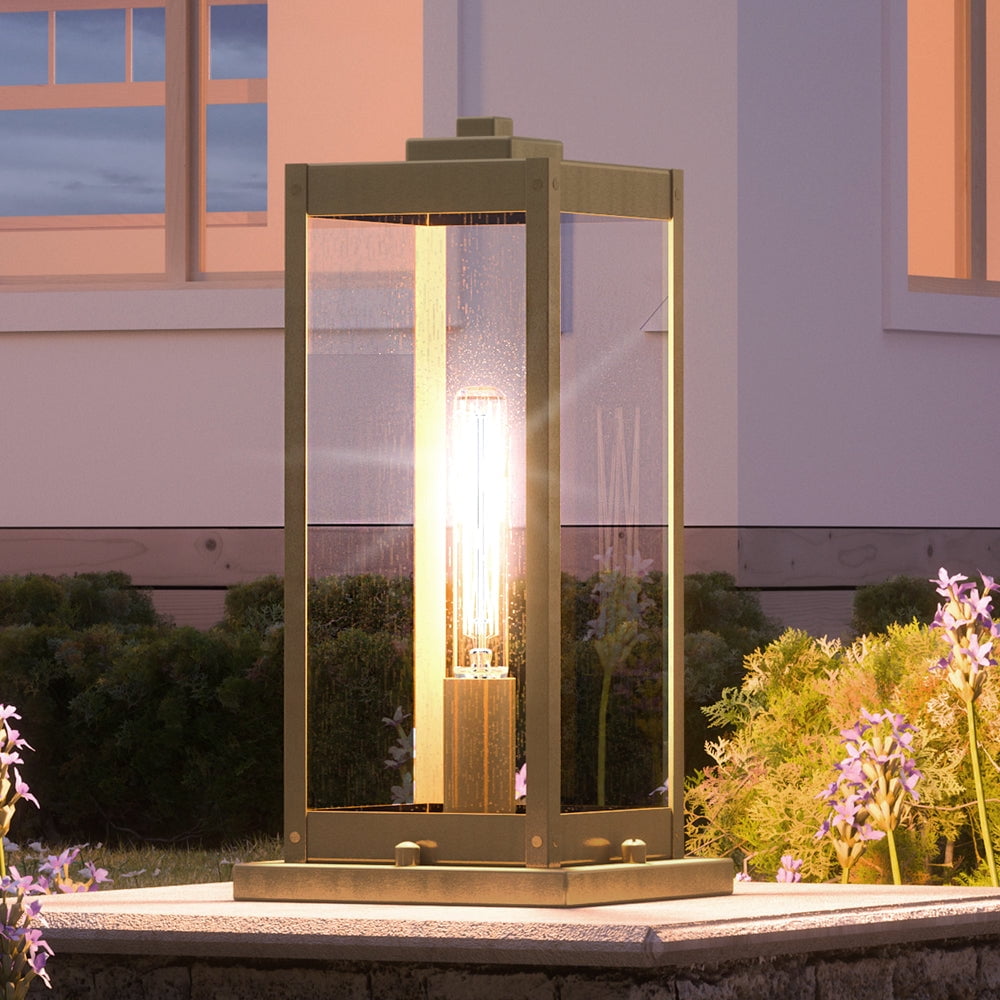Luxury Modern Farmhouse Outdoor Post Light, 16.00''H x 7.50''W, with ...