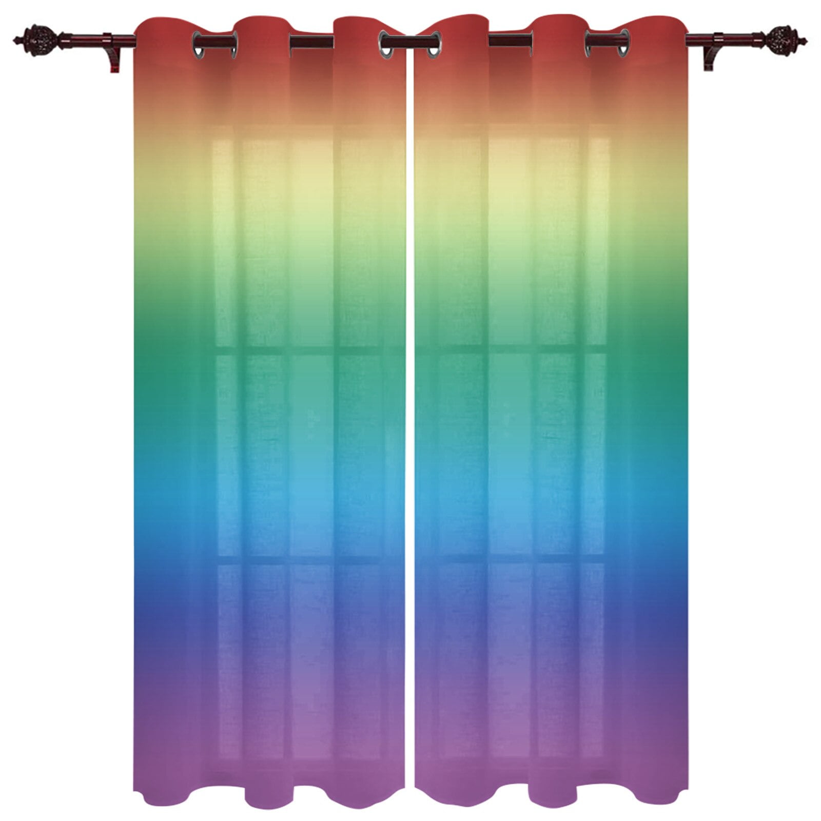 Luxury Modern Window Curtains Circus Festival Retro Bedroom Living Room ...