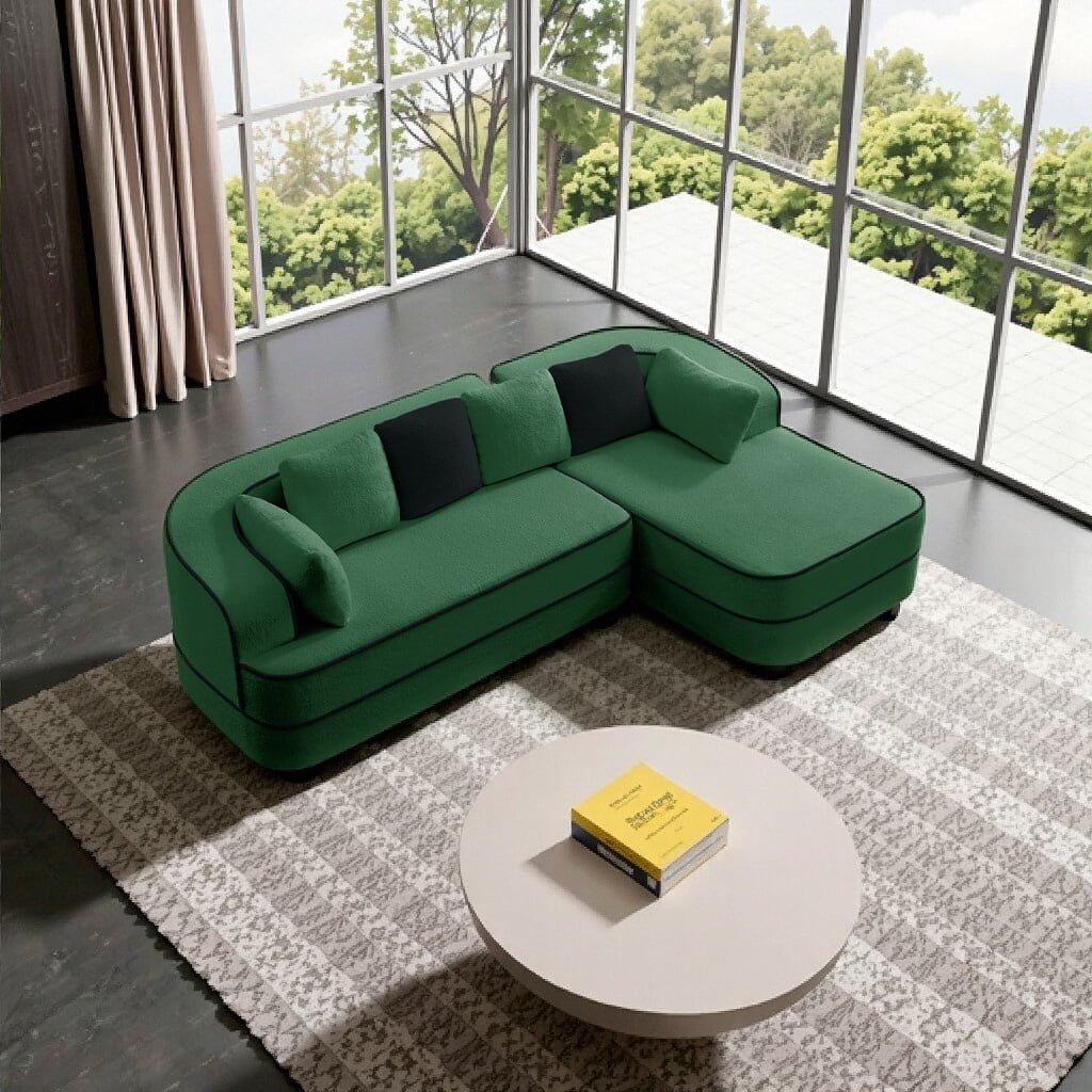 Luxury Modular Teddy Cloud Sofa: No-Assembly Instant Comfort Chaise ...