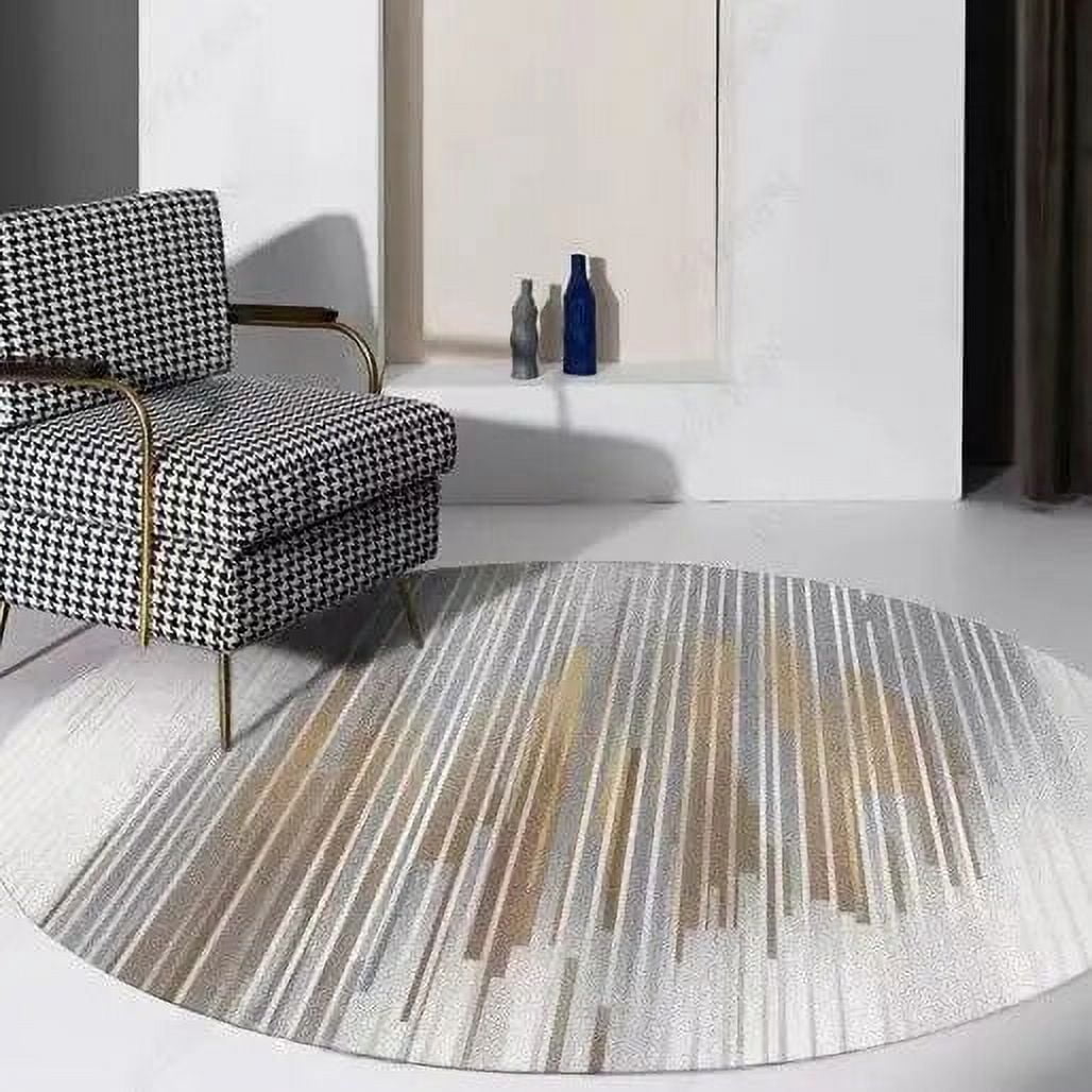 Luxury Nordic Round Rugs Swivel Chair Floor Mat Carpets Living Room ration Home Bedroom Carpet ...