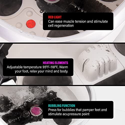 Luxury All in One Foot Spa - Motorized and Heated Massager - Enjoy The ...