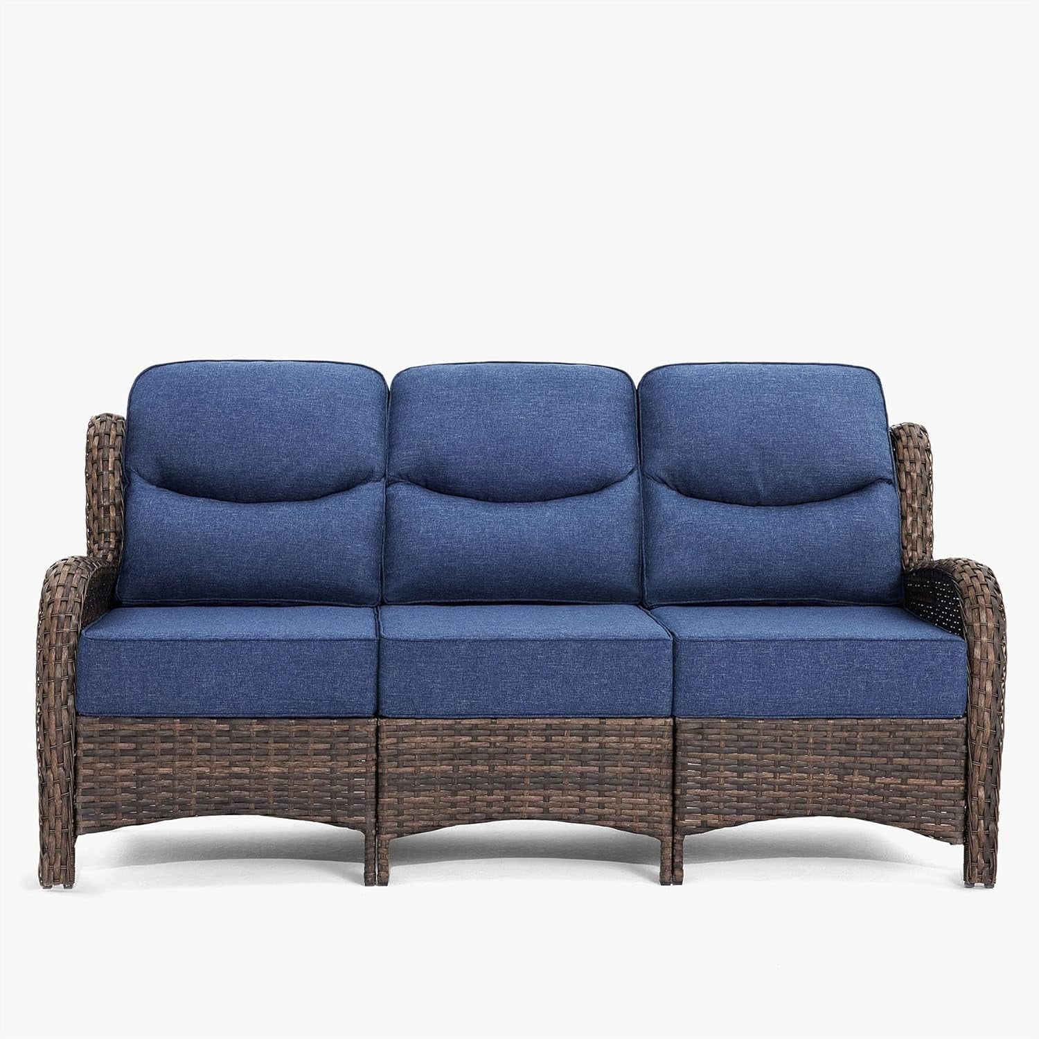 Hillga Luxury Outdoor Furniture High Back Oversized 3-Seater Patio Sofa ...