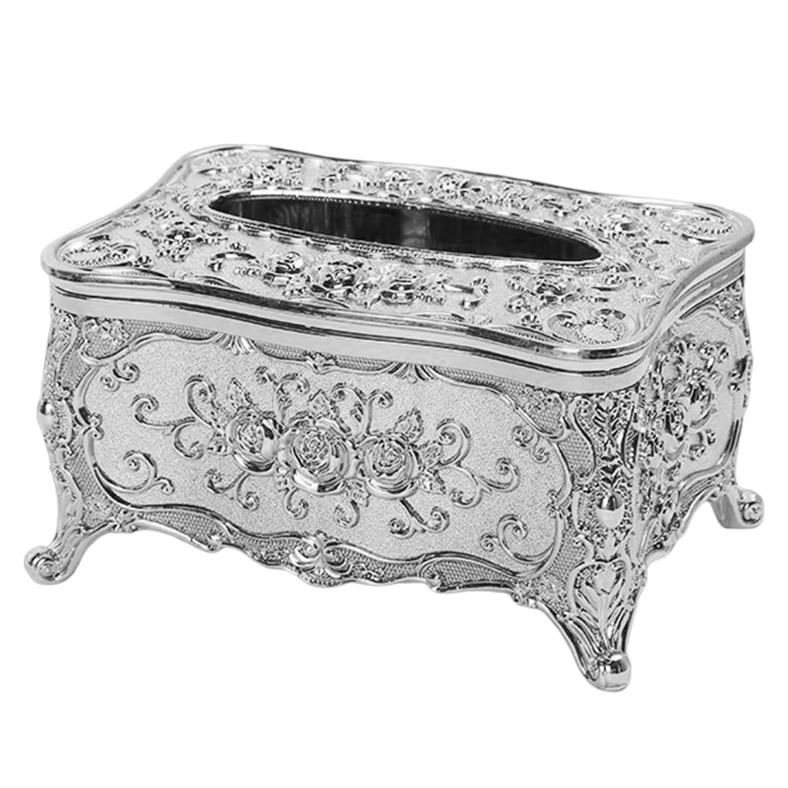 Luxury Acrylic Facial Tissue Box Cover, Rectangle Kleenex Holder for ...