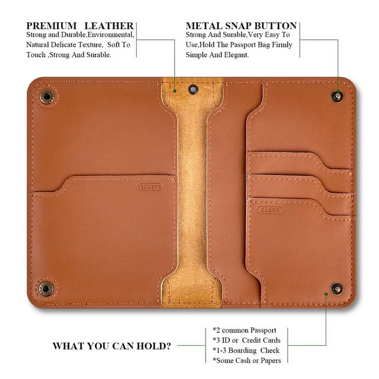 Luxury Passport Holder for Family Brand Passport Case Genuine Leather ...
