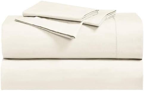 Luxury Percale Sheet Set - 250 Thread Count Full Size, Ivory - Walmart.com