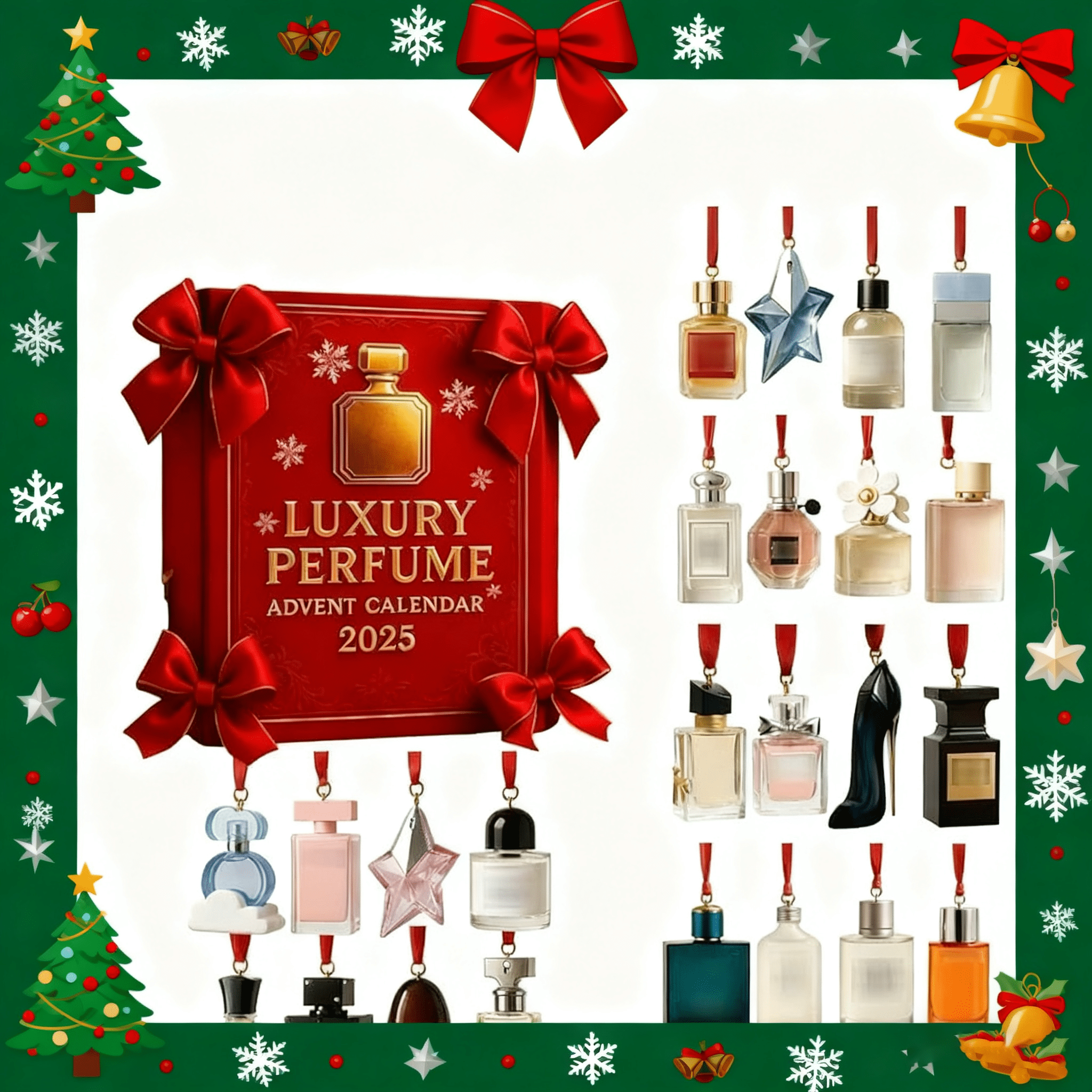 Luxury Perfume Advent Calendar, 24-Day Perfume Display Gift Set, 24 ...