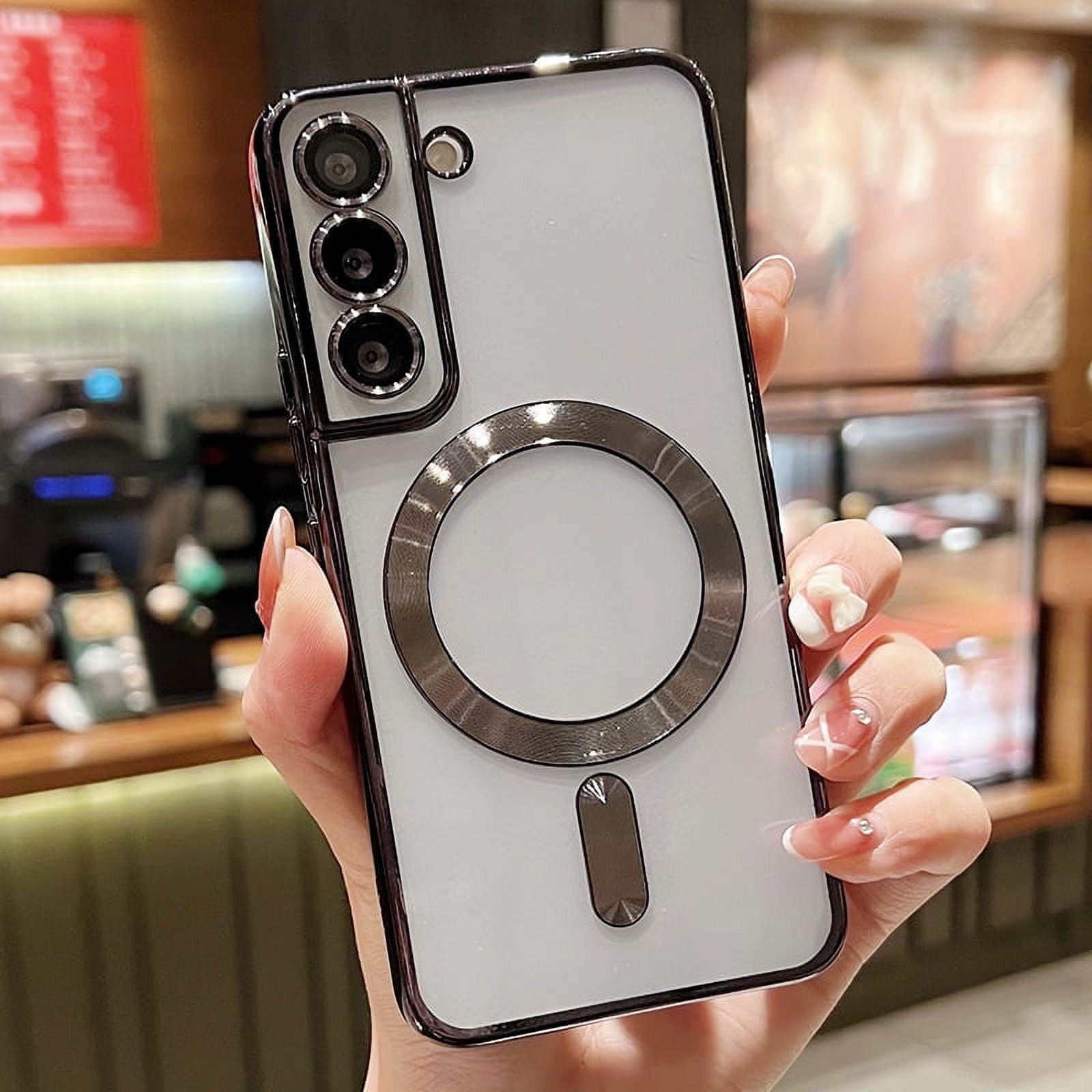 Luxury Plating Clear Magnetic For Magsafe Wireless Charge Case For ...