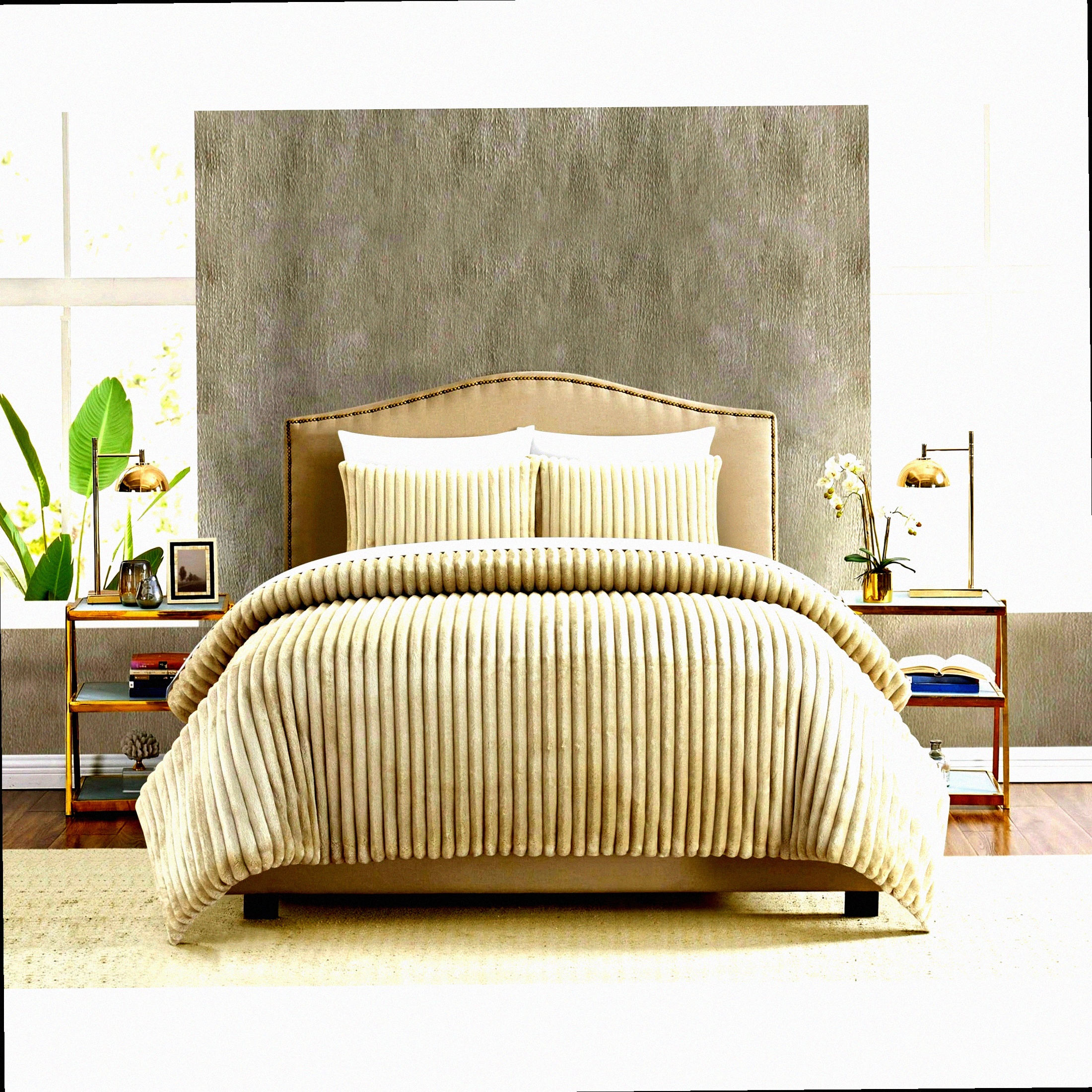 Beige Bliss Microplush Queen Comforter Set - Walmart.com