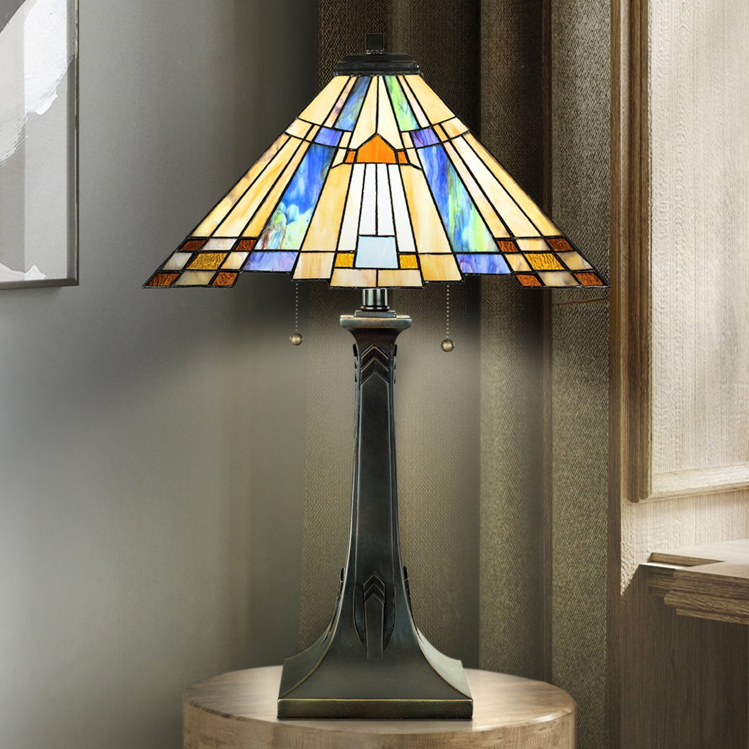 Luxury Posh Tiffany Table Lamp, Large Size: 25''H x 15.5''W, with ...