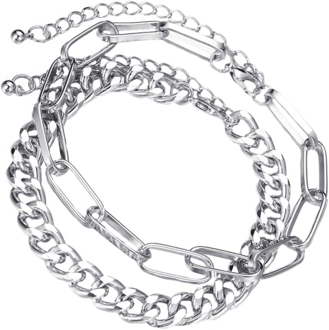Luxury Premium 2set Luxury Thick Chain Ankle Bracelet Stylish Foot ...