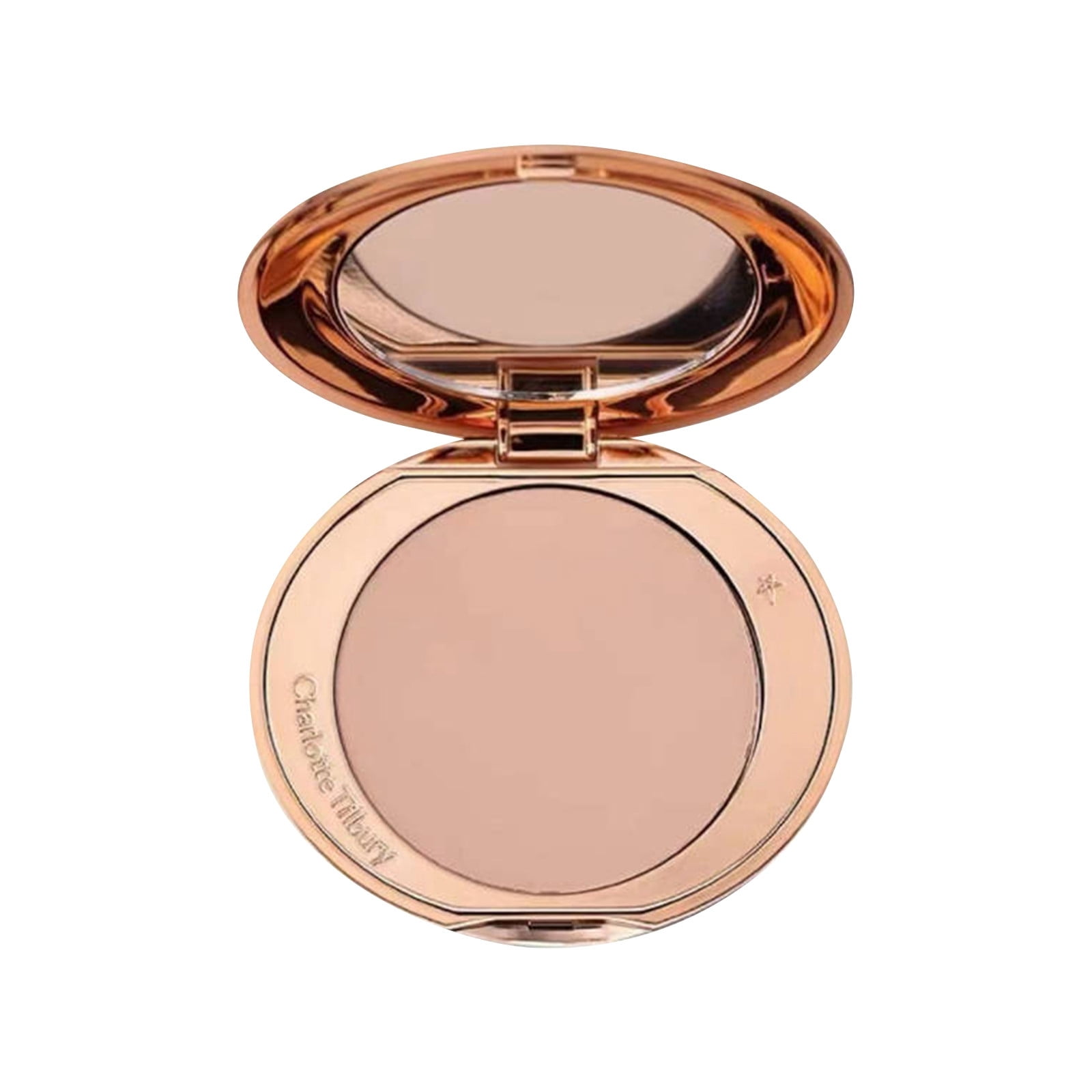 Luxury Pressed Face Powder Compact with Mirror Smooth Matte Finish for ...