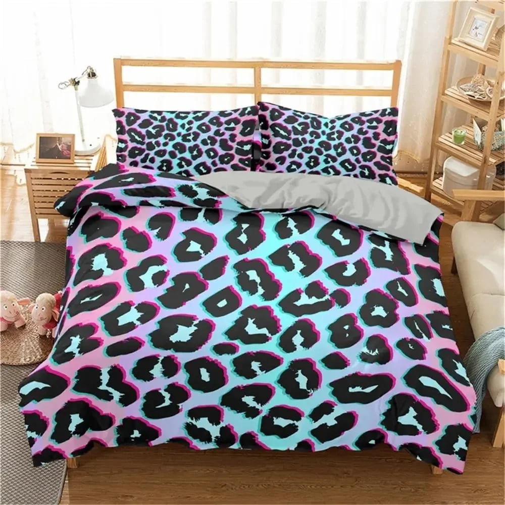 Luxury Print Bedding Sets Duvet Cover Twin Full King Size Bed Soft ...
