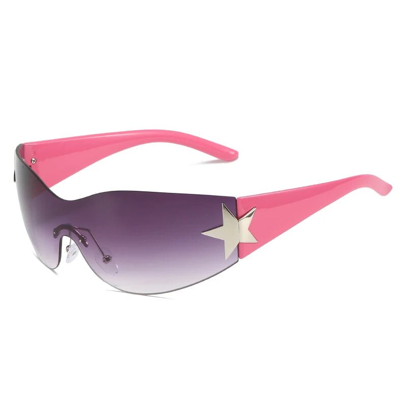 Luxury Punk Sports Sunglasses Women Brand Designer Y2k One Piece Sun
