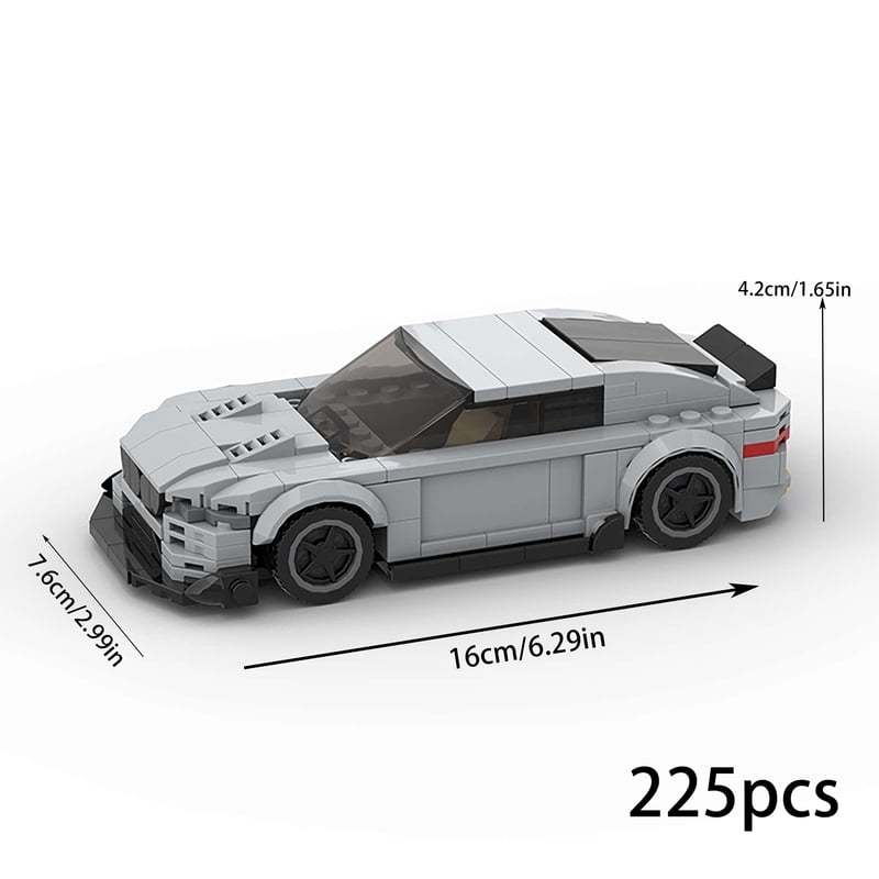 Luxury Racing MOC Gray Speed Champions Racing Car Sports Model Garage ...