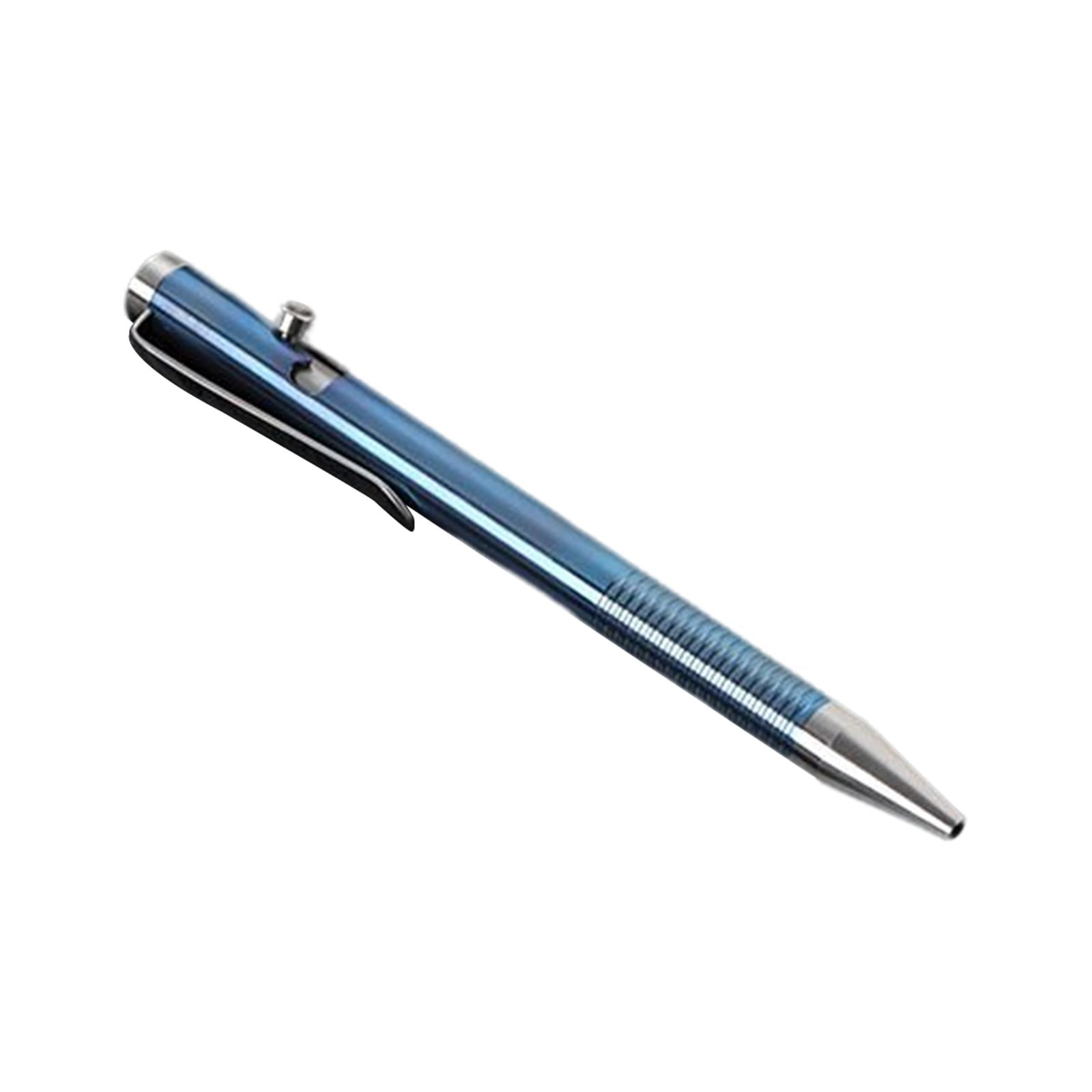 Luxury Retractable Ballpoint Pen Titanium Alloy Blank Ink 0.5mm Point ...