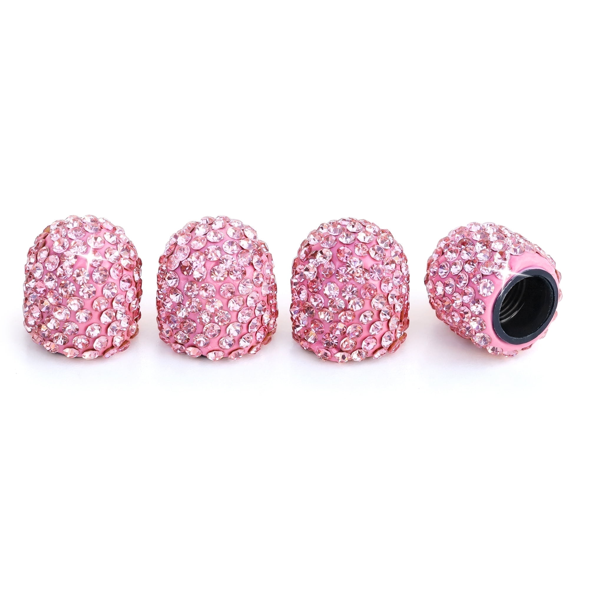 Bling Tire Valve Caps – 4 Pack Crystal Rhinestone Valve Stem Covers ...