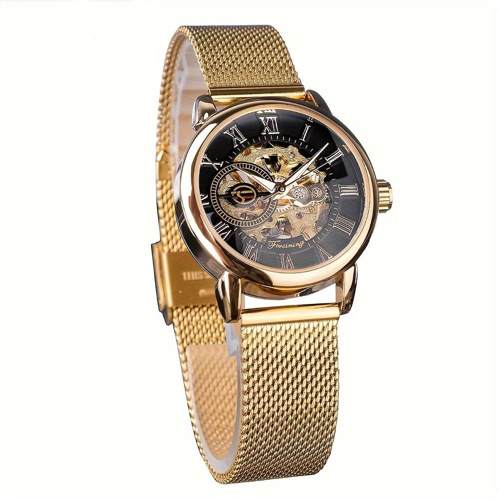 Luxury Romantic Mechanical Watch - Exquisite Skeleton Movement ...