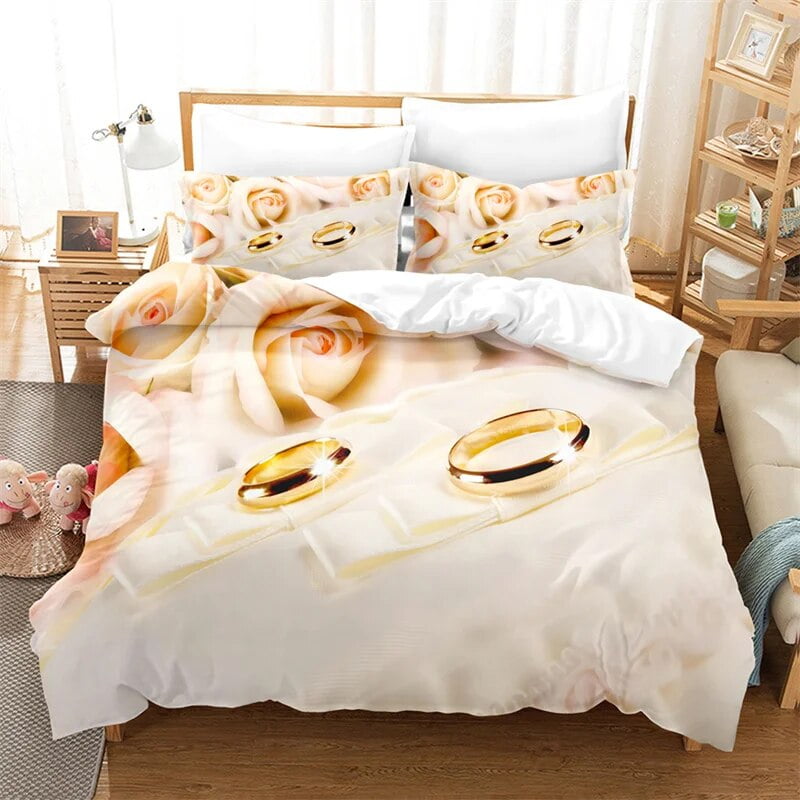 Luxury Rose Bedding Set Lovely Kid's Duvet Cover Boys Quilt Cover Girls ...