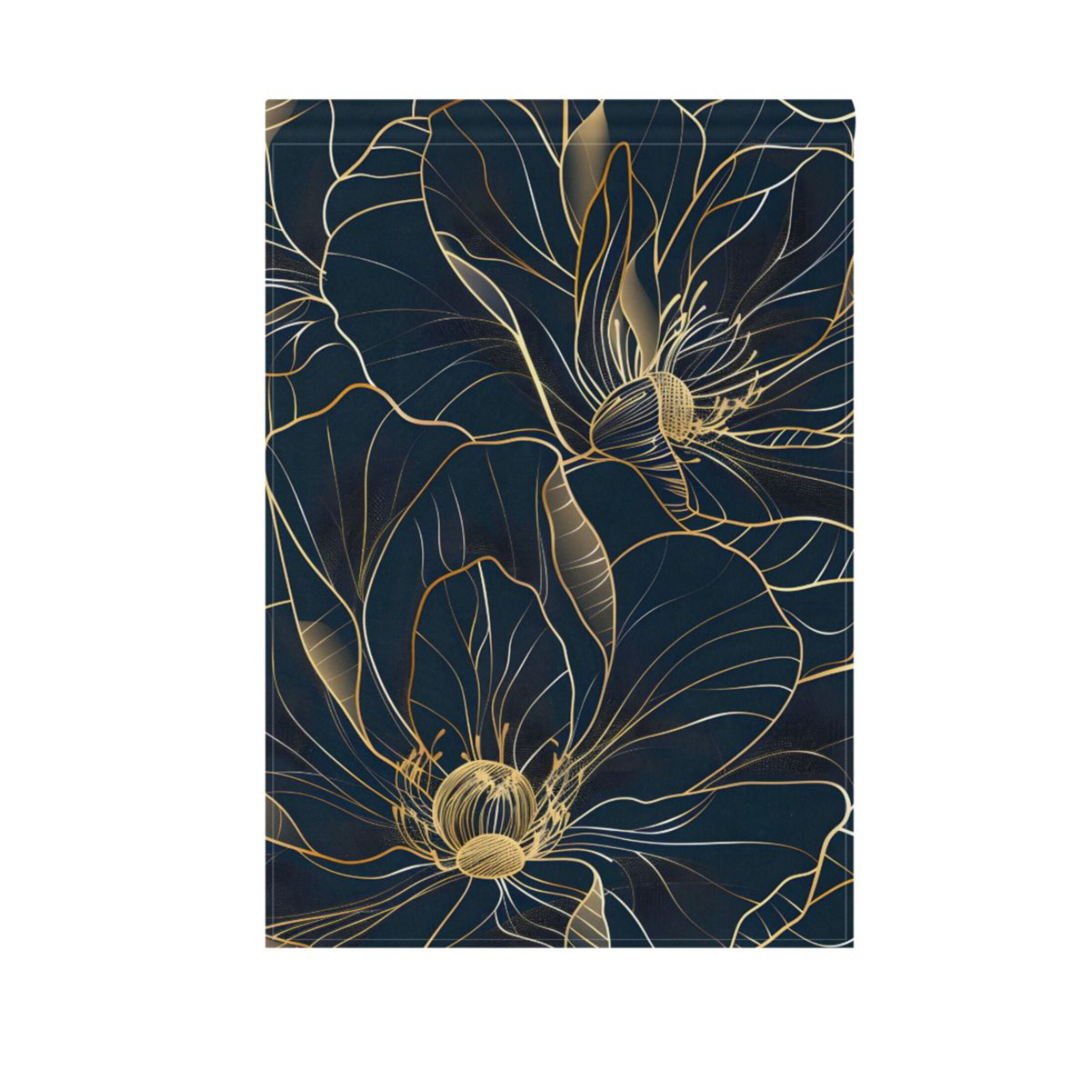 Luxury Rose Flower Outline Garden Flag 12"x18" Double-Sided Yard Flags ...