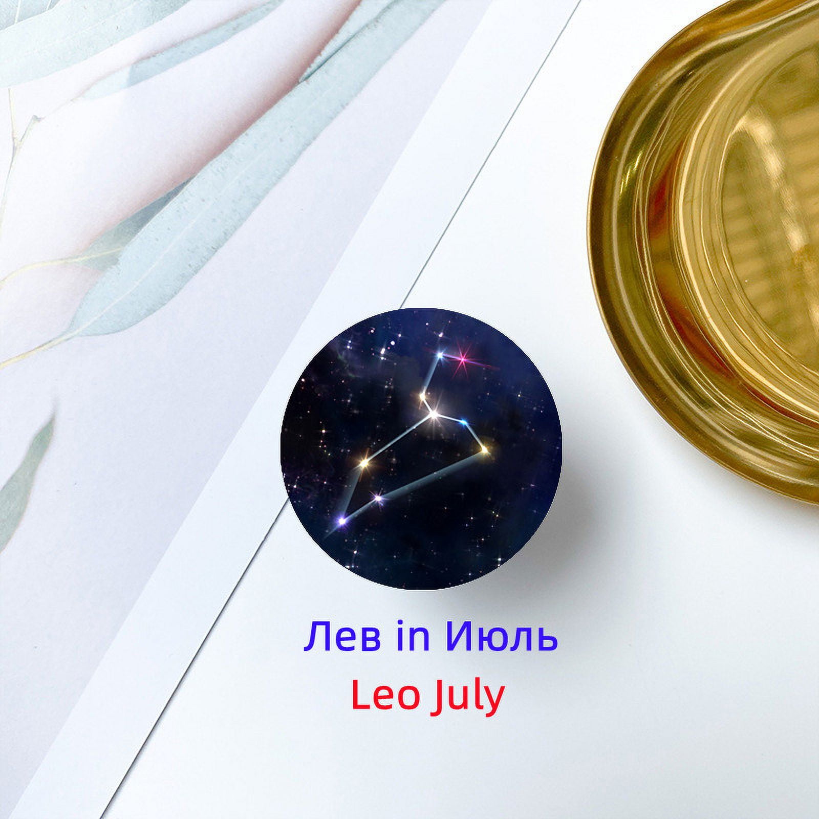 Luxury Round Twelve Constellations Phone Holder Holder Finger Bracket ...