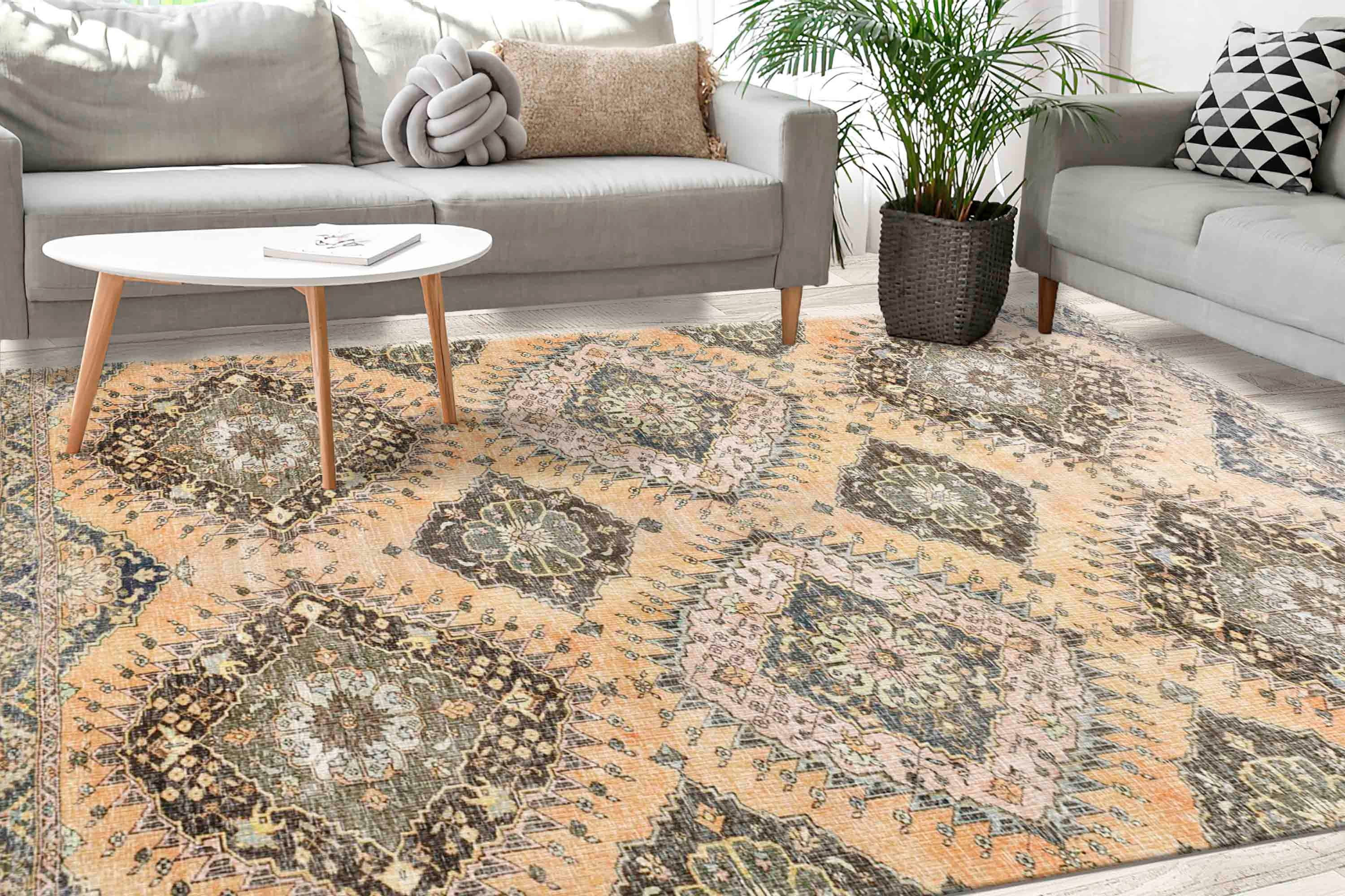 Luxury Rug, Bohemian Rugs, Area Rugs, Brown Rug, Kitchen Rug ...