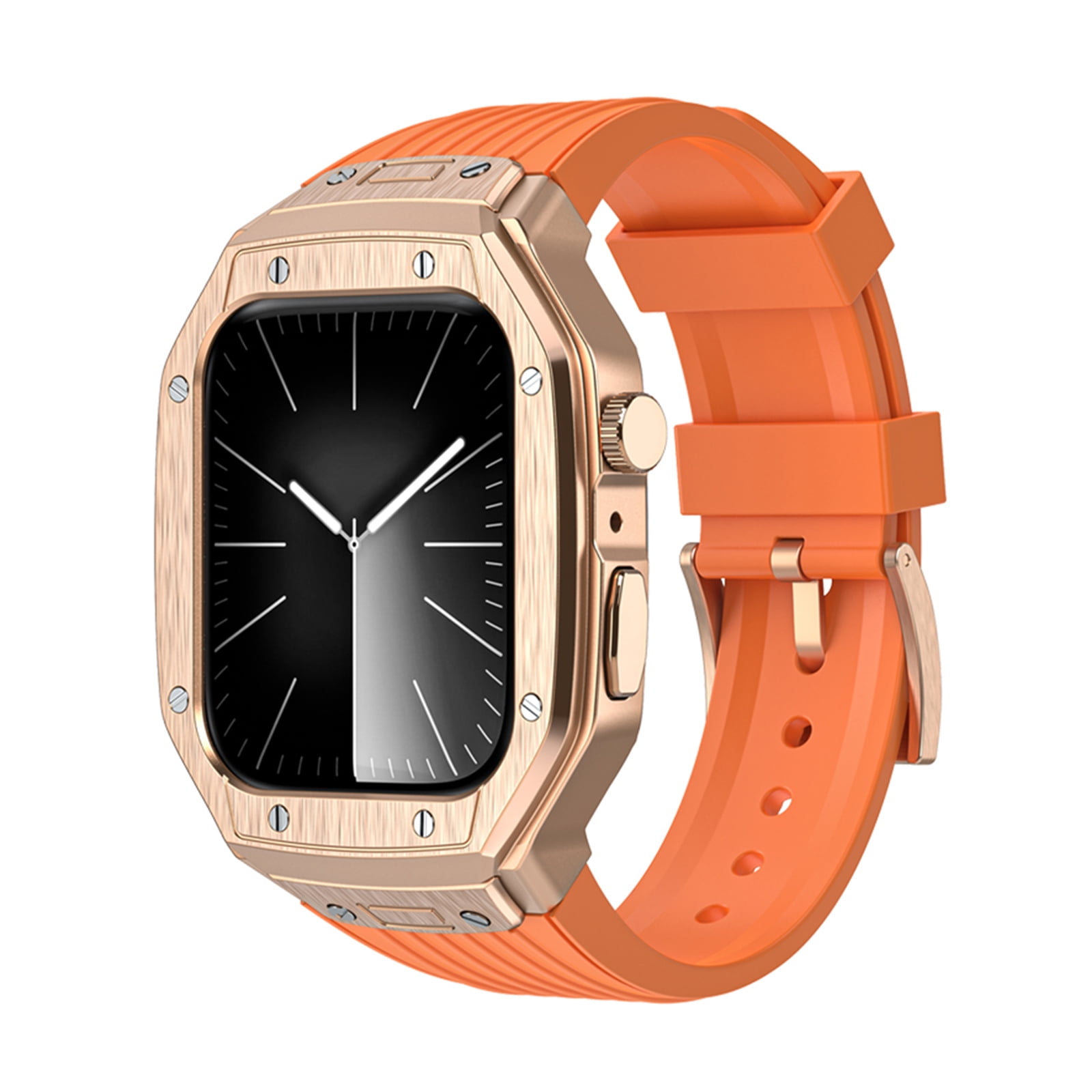 Luxury Rugged One-Piece Case with Band for Apple Watch 44mm 45mm ...