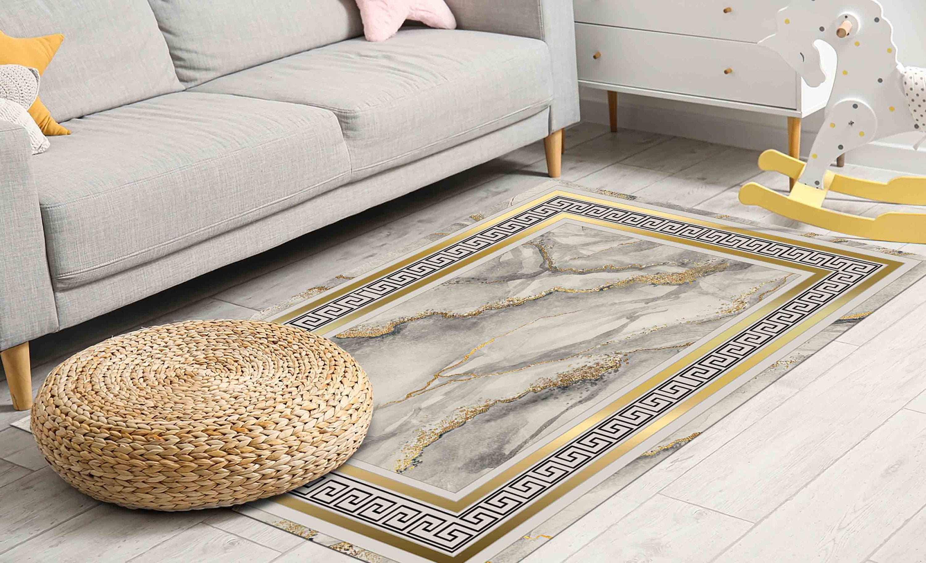 Luxury Rugs, Abstract Marble Rug, Living Room Rug, 3D Printeds Rugs ...