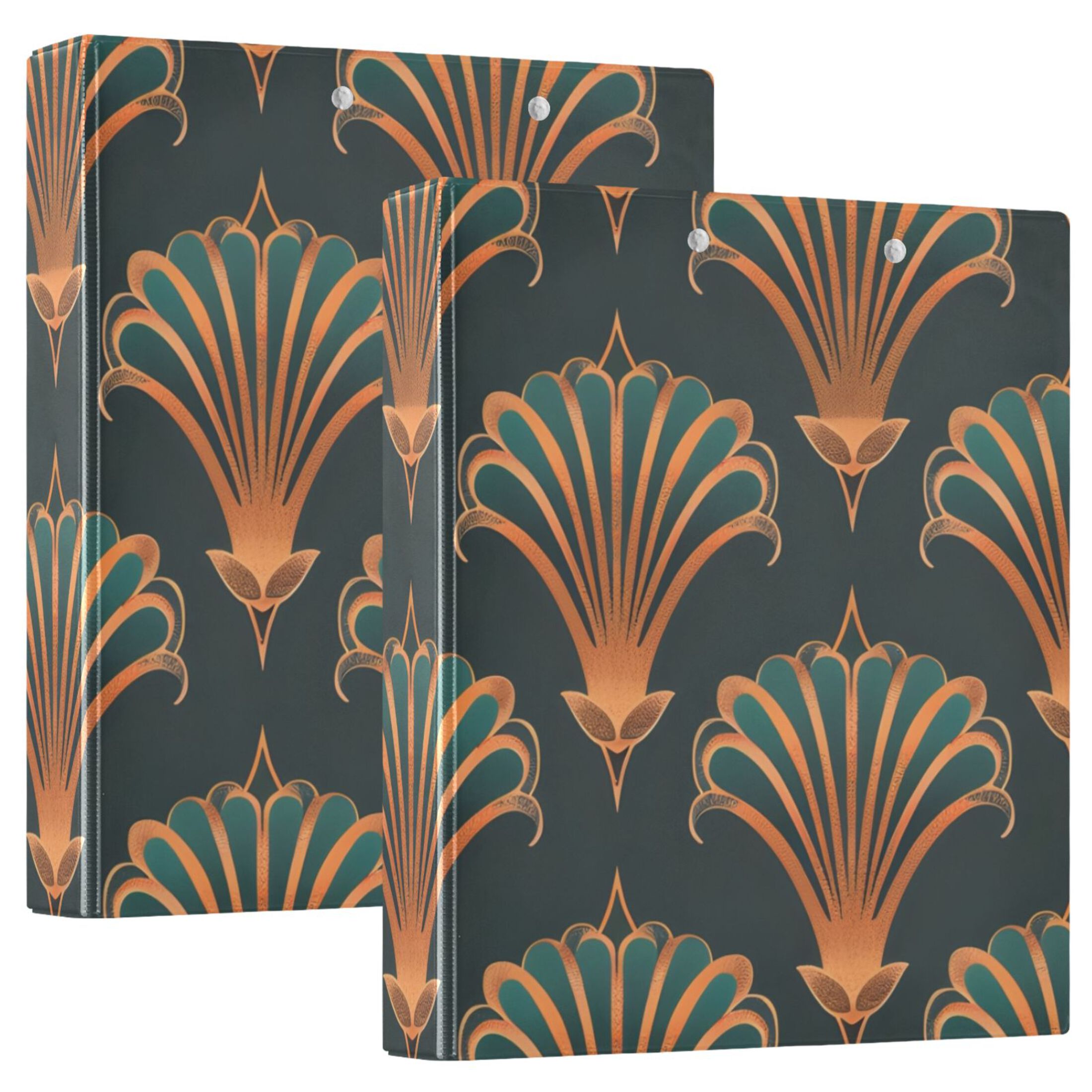 Luxury Shells 3 Ring Hardcover Binders 1.5" Round Rings for Letter-Size ...