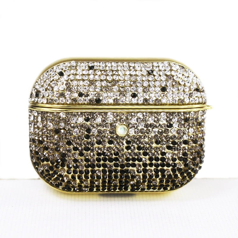 Luxury Shiny Gold Earphone Case for Airpods 2 1 Pro Glitter Crystal ...