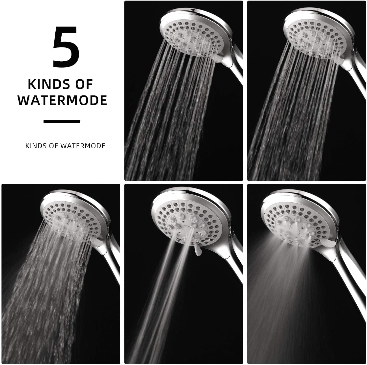 Luxury Shower Head, Chrome Finish With Magnetic Docking, PowerPulse ...