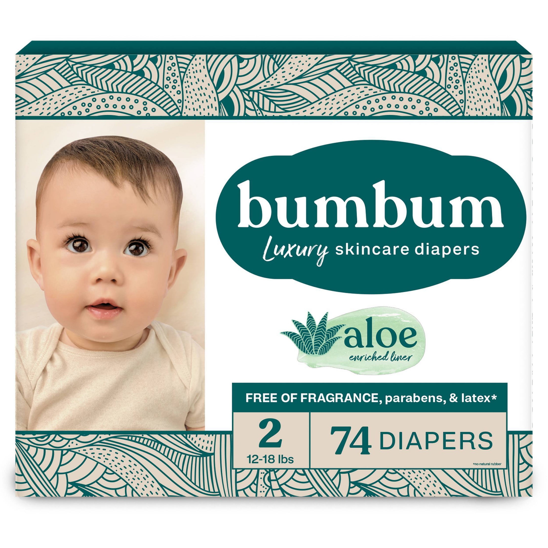 Luxury Skincare Disposable Diapers - Size 2 - 74ct - Walmart.com