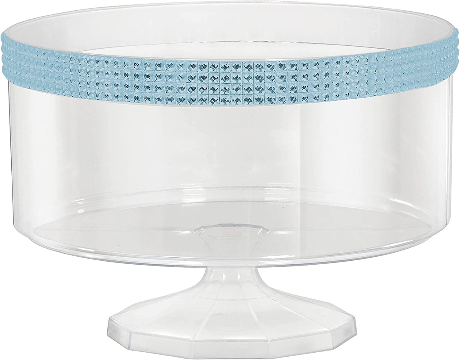 Luxury Small Clear Plastic Trifle Container with Dazzling Blue Gems - 5 ...