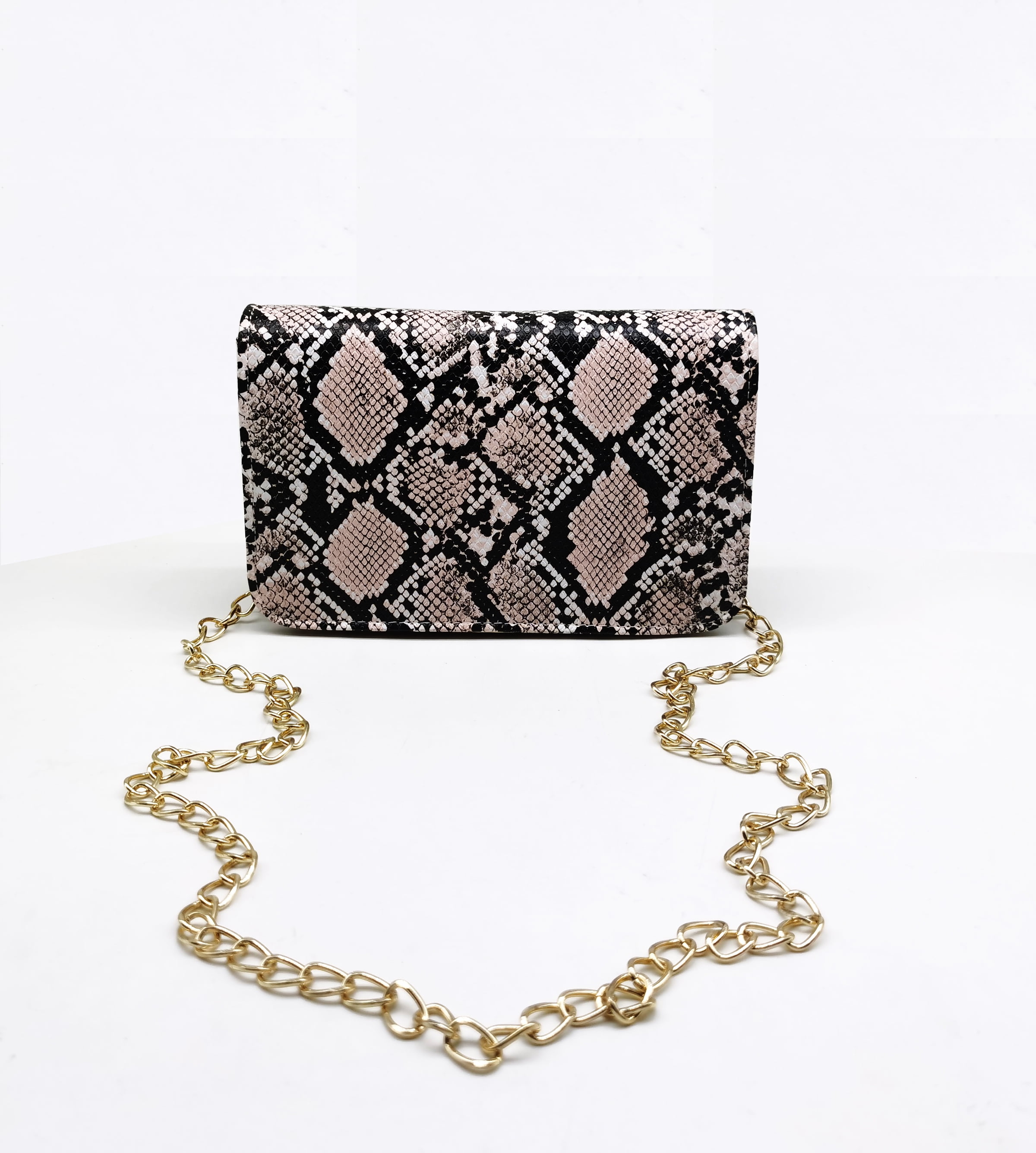 Luxury Snakeskin Cross body Bags For Women Credit Card Slots Clutch PU ...
