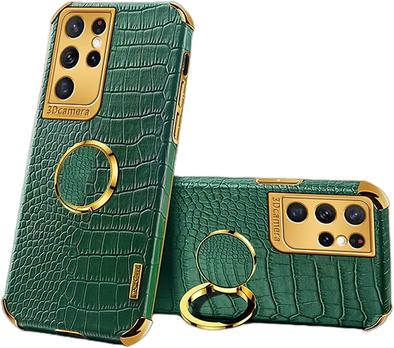 Luxury Soft Leather Phone case with Rotatable Finger Ring Bracket for ...