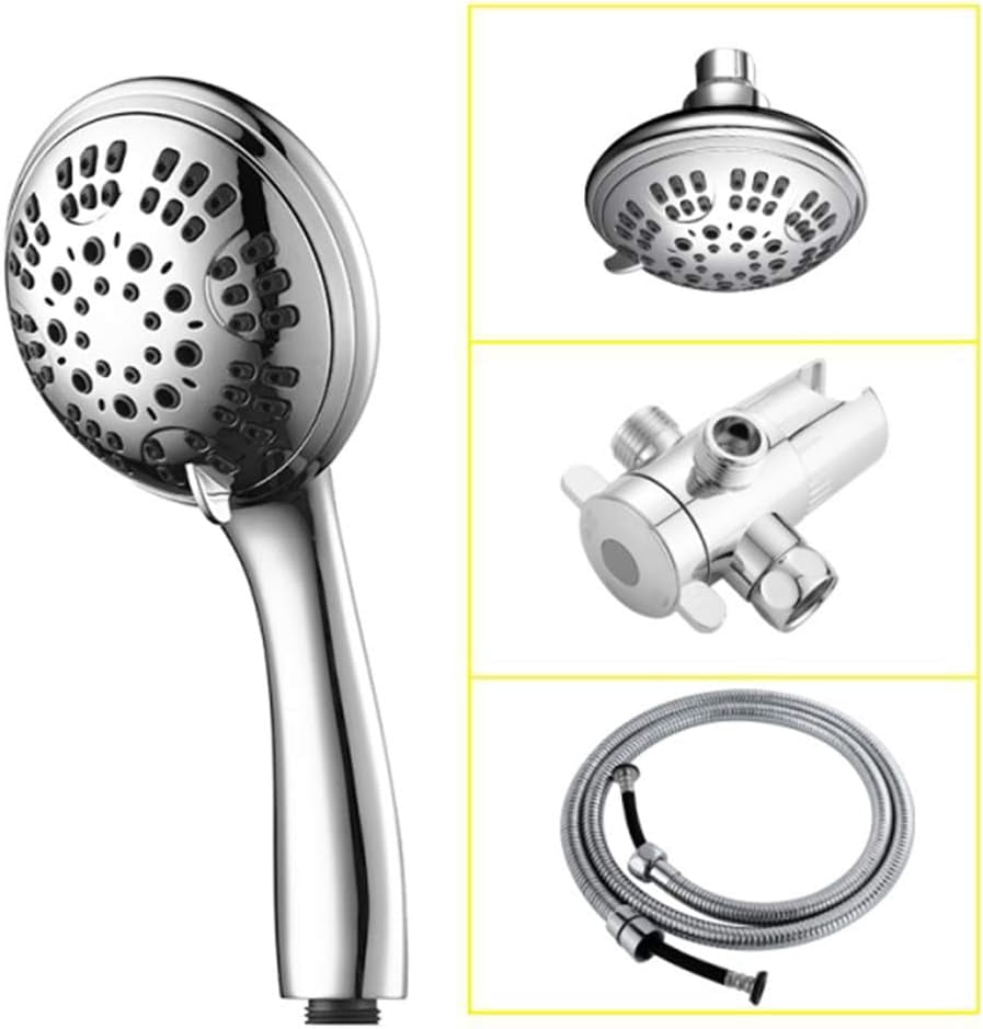 Luxury Spa Series 6 Spray Settings 4.5 Inch Hand Held Shower Head Extra ...
