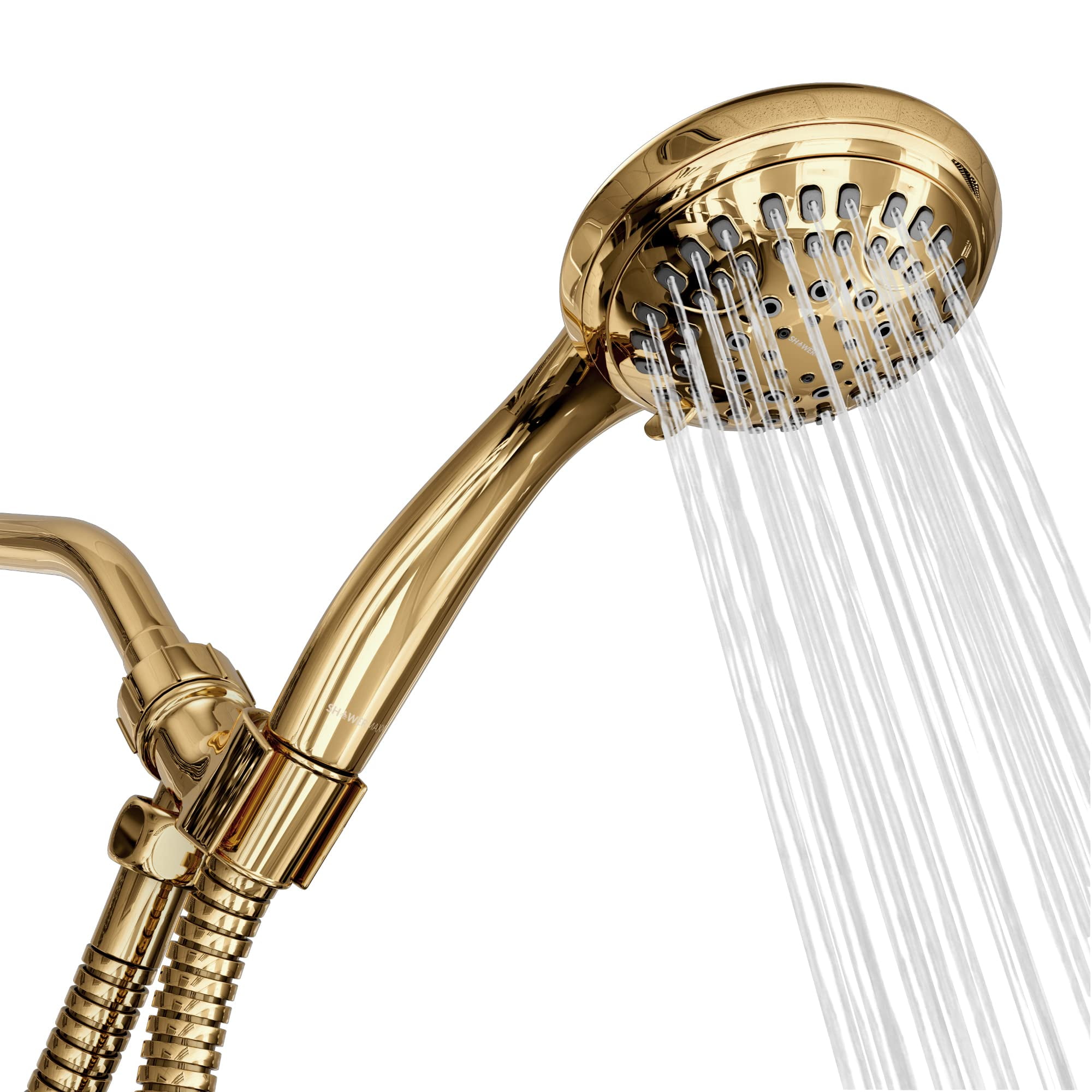 Luxury Spa Series, 6 Spray Settings 4.5 inch Hand Held Shower Head ...