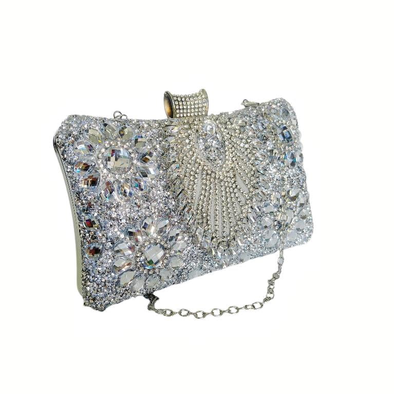 Luxury Sparking Rhinestone Evening Clutch Bags For Women Wedding Prom ...