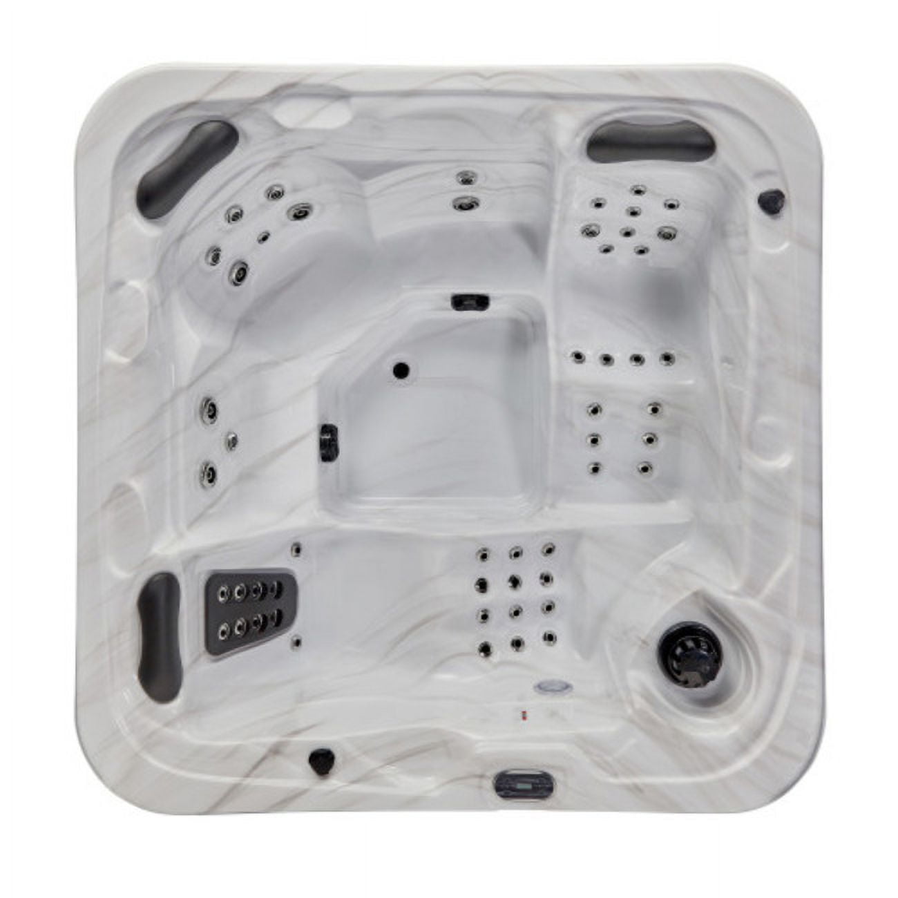 Luxury Spas Estes 5-Person Indoor Soft Air Jet Massaging Hot Tub Spa ...