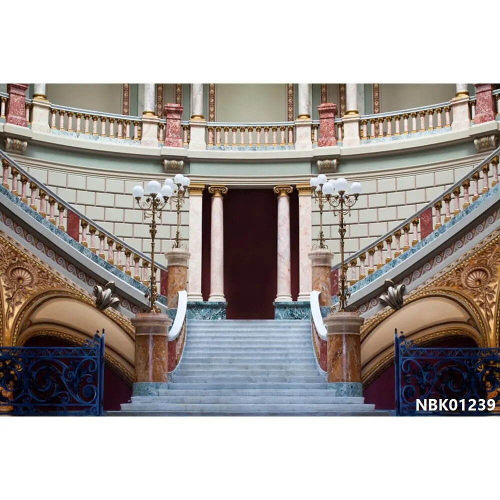 Luxury Spiral Staircase Pillar Interior Decor Photography Backgrounds ...