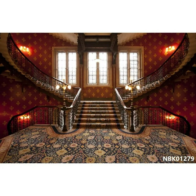 Luxury Spiral Staircase Pillar Interior Decor Photography Backgrounds ...