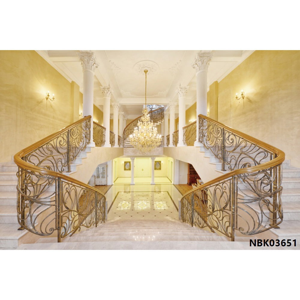 Luxury Spiral Staircase Pillar Interior Decor Photography Backgrounds ...