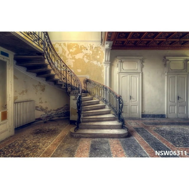 Luxury Spiral Staircase Pillar Interior Decor Photography Backgrounds ...