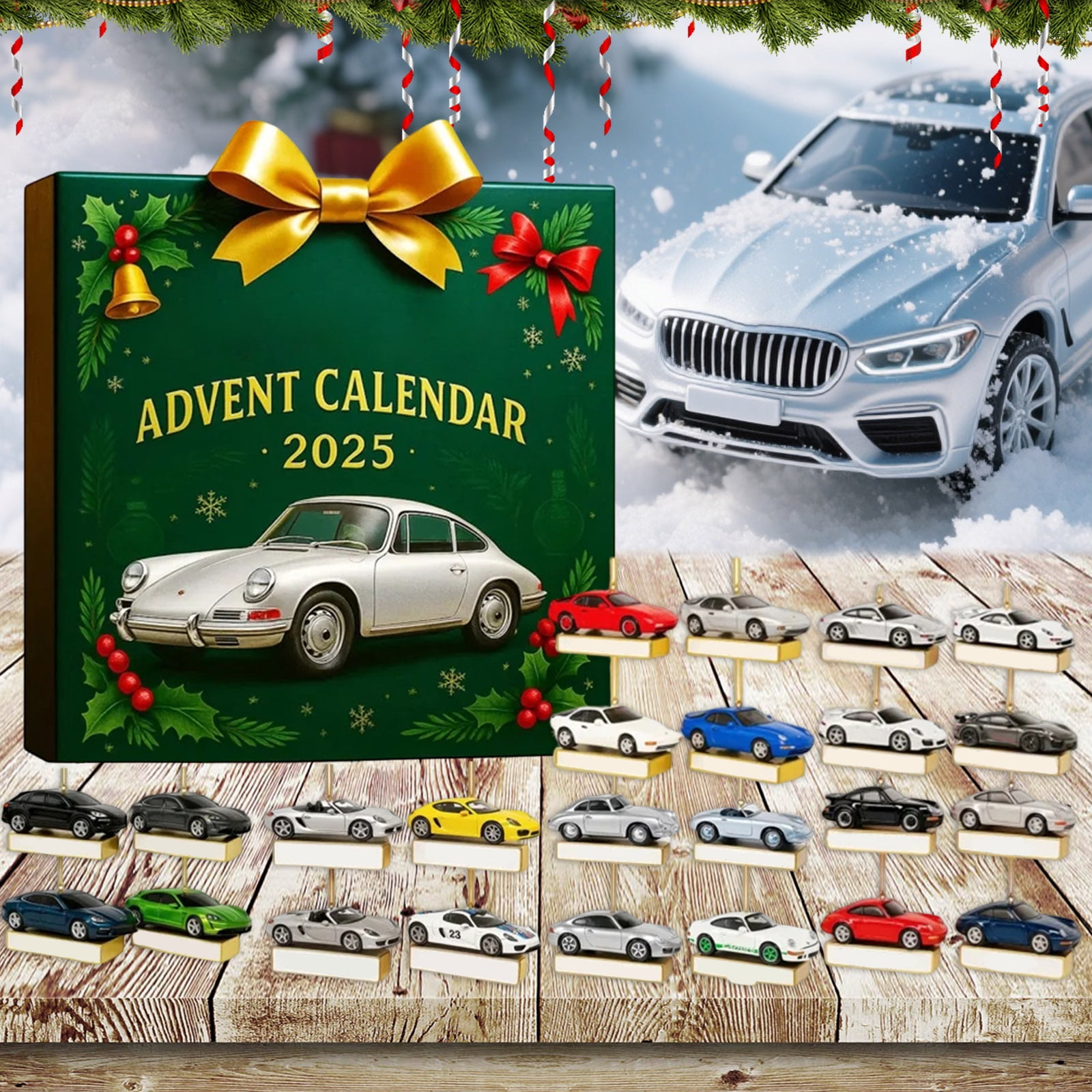 Luxury Sports Car Advent Calendar 2025, 24 Days Xmas Countdown with 2D ...